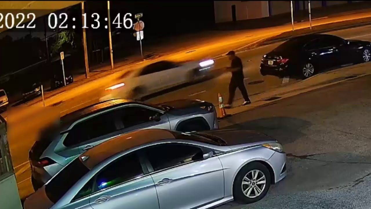 Surveillance video captures car involved in fatal hit-and-run - YouTube
