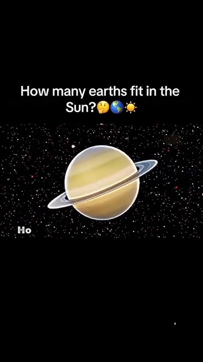 How Many Earths Fit In The Sun? Space Exploration Facts - YouTube