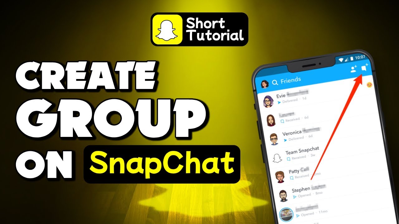 How to create group on snapchat 2024 | Initial Solution - YouTube