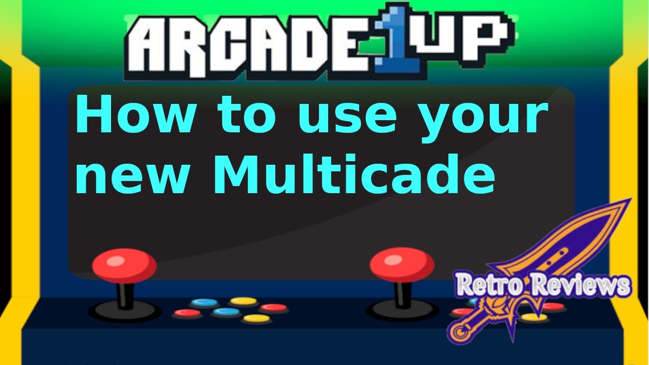 How to use your new Multicade modded Arcade 1up - YouTube