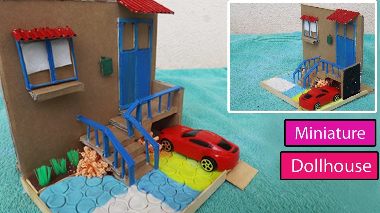 Miniature Cardboard Dollhouse | Easy Craft Ideas - YouTube