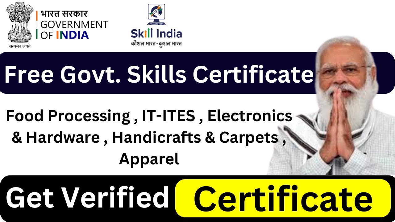 Government Training Courses | Free Govt. Certificate | Training ...