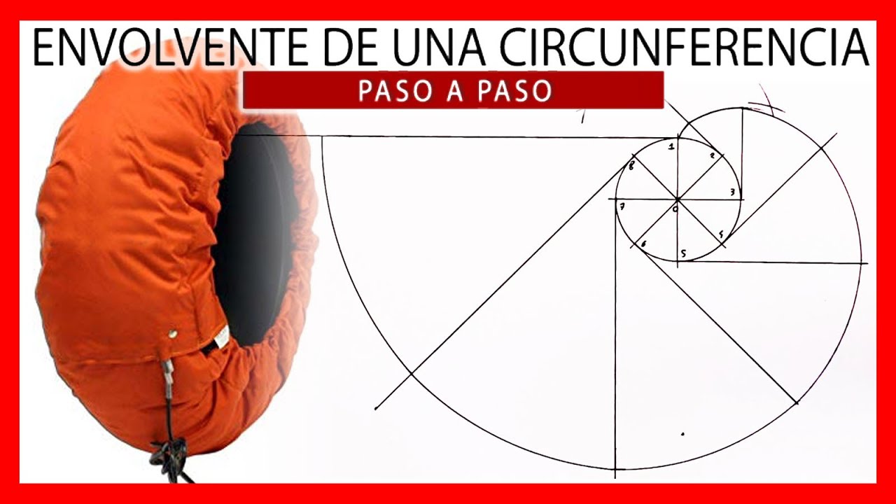 🚀🌀 EVOLVENTE de una circunferencia | Evolvente dibujo técnico paso a ...