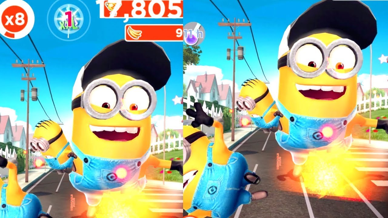 DESCPICABLE ME 3 MINION DASH RUN BOB STUART KEVIN GRU CATCH BANANAS ...