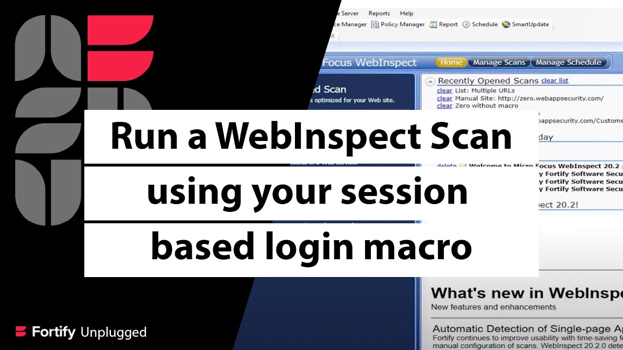 Run A Webinspect Scan Using Your Session Based Login Macro Youtube