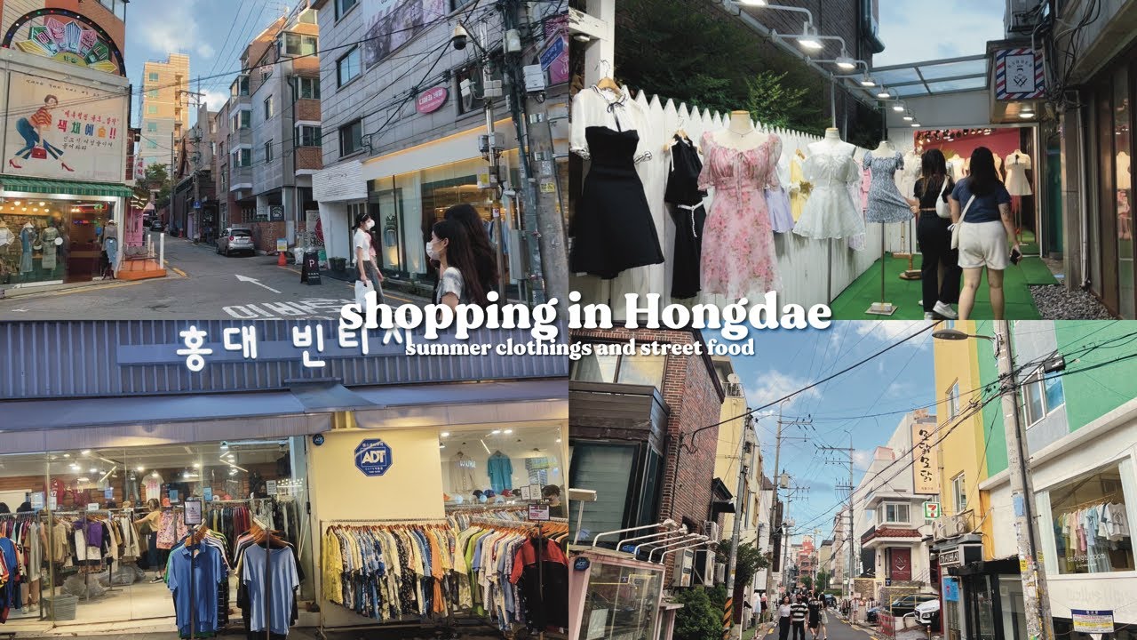 Hongdae 홍대 street | shopping in the new "myeongdong" - YouTube