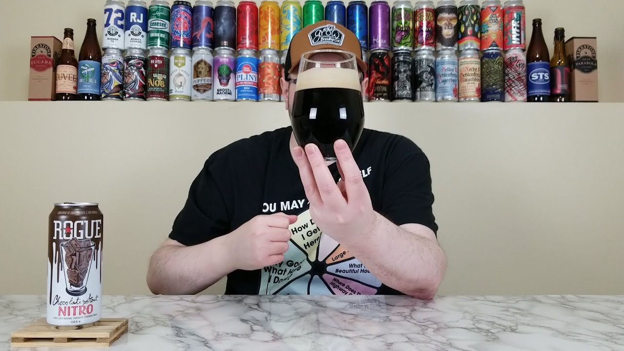 Chocolate Stout Nitro | Rogue Ales | Beer Review | #1995 - YouTube