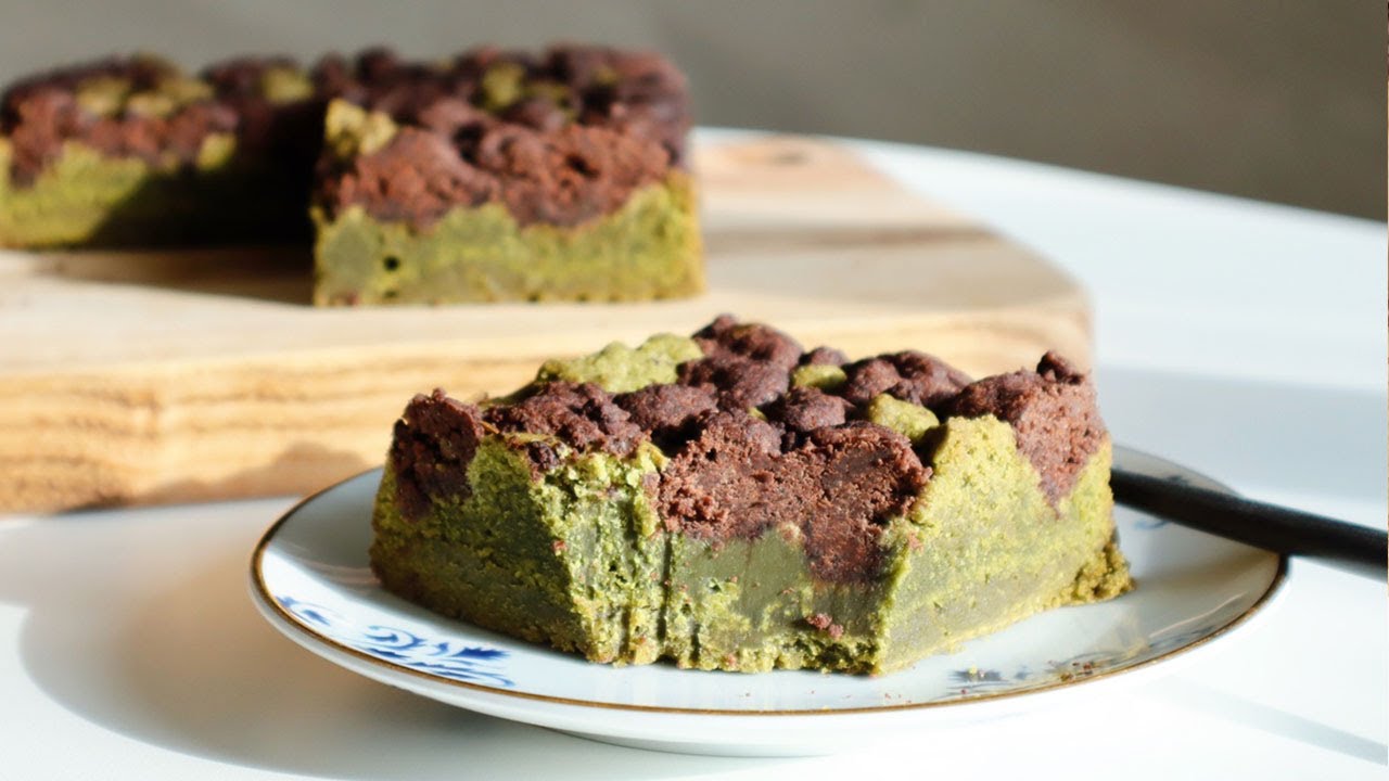 초코나무숲 크럼블바 / 꾸덕바 만들기 : Chocolate & matcha Crumbleㅣ오데 O'de - YouTube