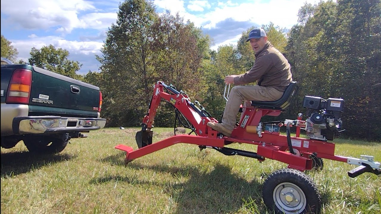Nortrac towable backhoe: my best dumb transport mode idea yet! - YouTube