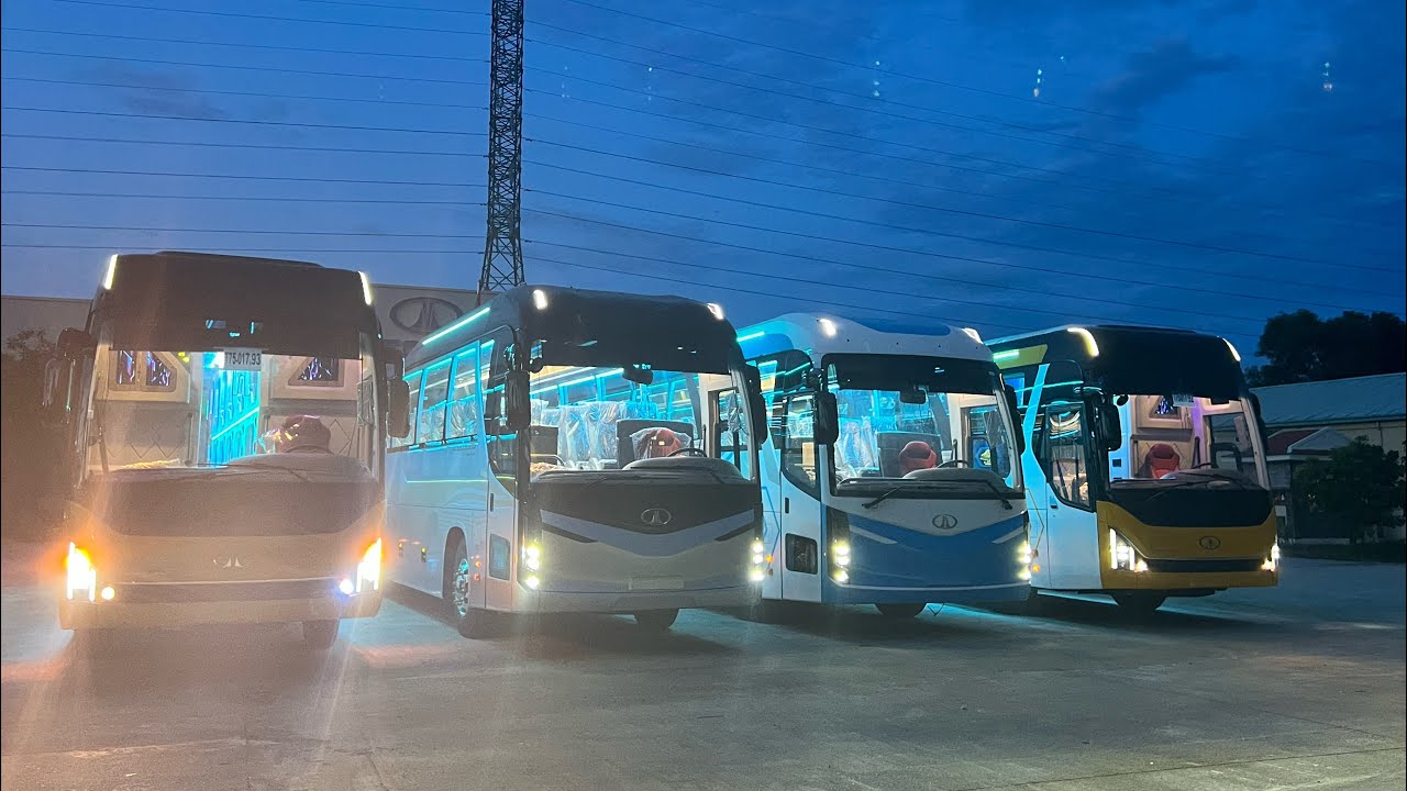 Huyndai EX 24 phòng và Kia Grand Bird 47 chỗ Haeco bus - YouTube
