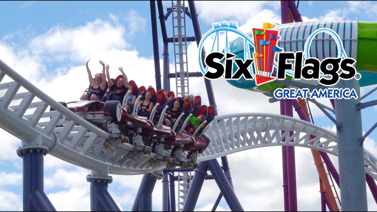 Visiting Six Flags Great America, Gurnee Illinois Summer 2022 - YouTube