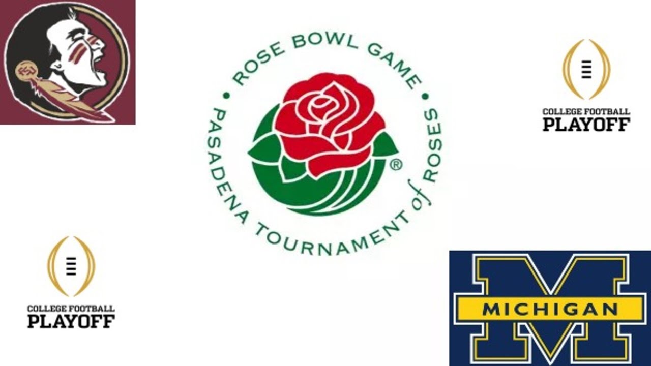 Florida State Seminoles Vs. Michigan Wolverine. Rose Bowl. CFP ...
