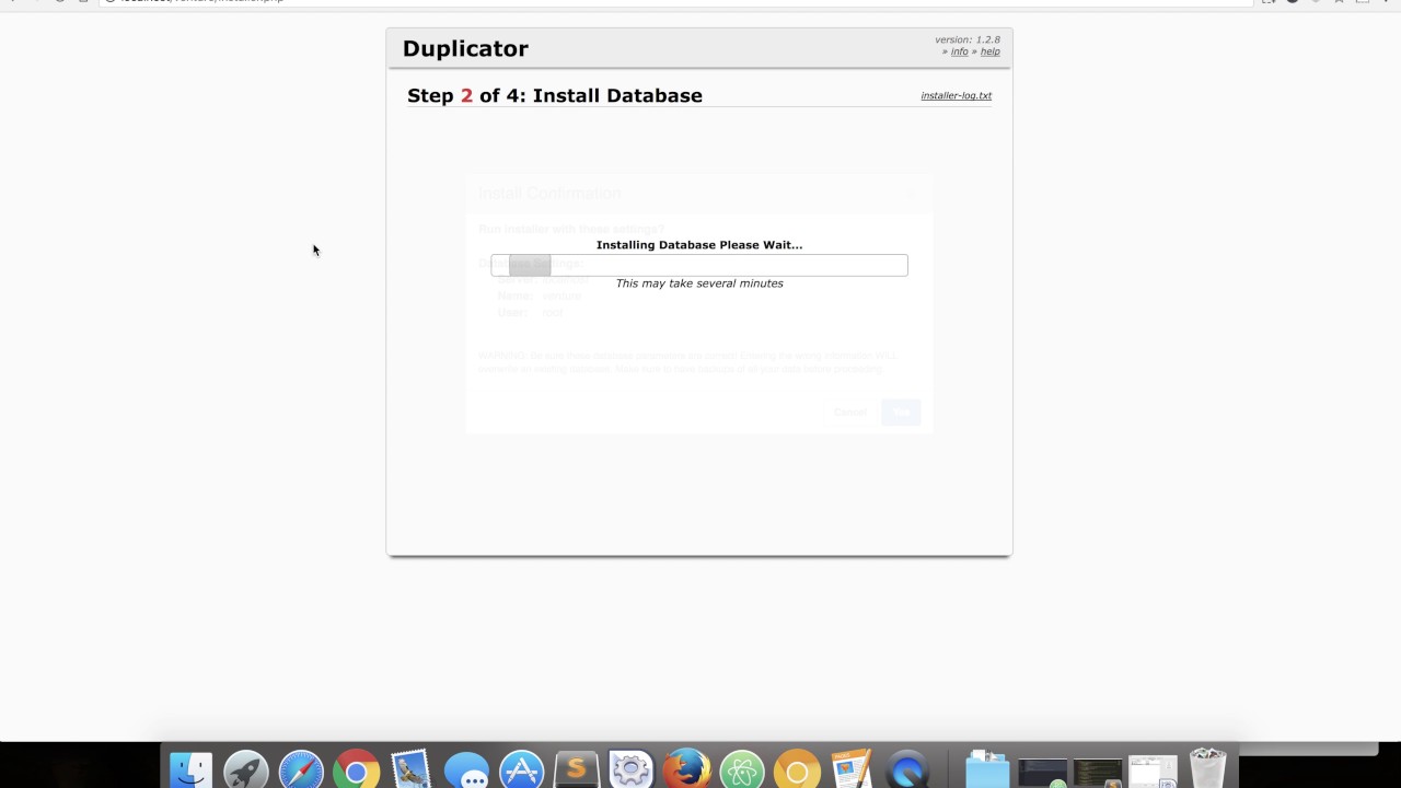 How to install Wordpress quickstart using Duplicator - YouTube