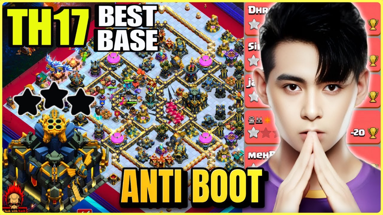 APRIL TOP 10 BASES Th17 WAR Base Link ! NEW Anti ROOT RIDER Th17 Base ! TH17 BASE LAYOUT - YouTube