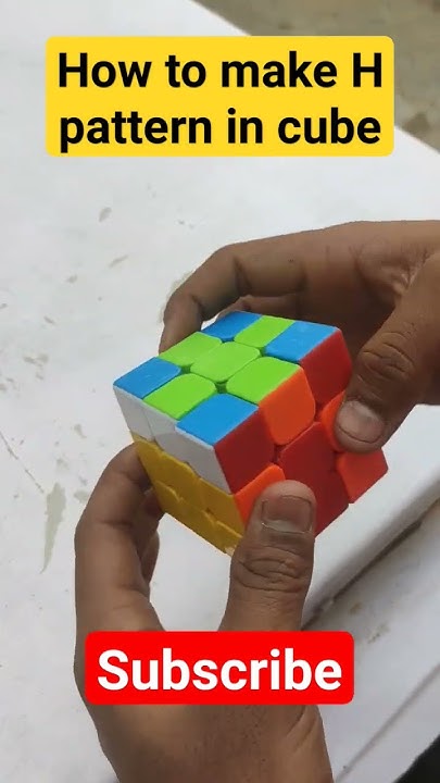 how to make H pattern in cube| cube me h pattern kese banaye😱🔥#cube #short #youtubeshorts# ...
