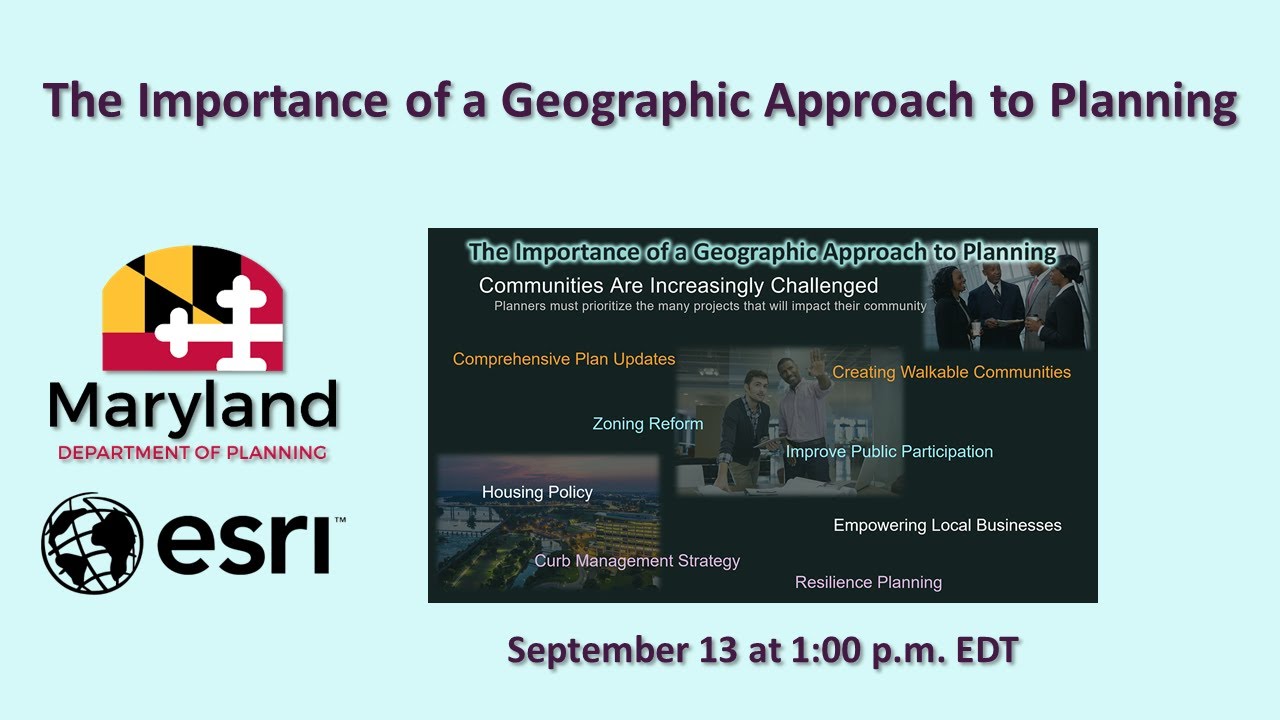 The Importance of a Geographic Approach to Planning (Session 1) - YouTube