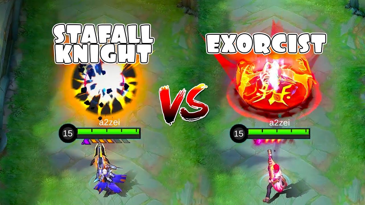 Granger Exorcist VS Starfall Knight Skin Comparison - YouTube
