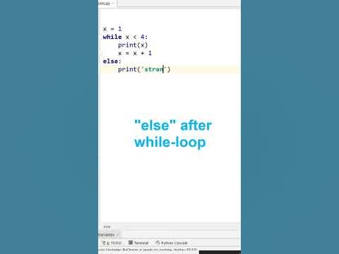 Python else statement after while loop #shortsvideo #viral #shorts - YouTube