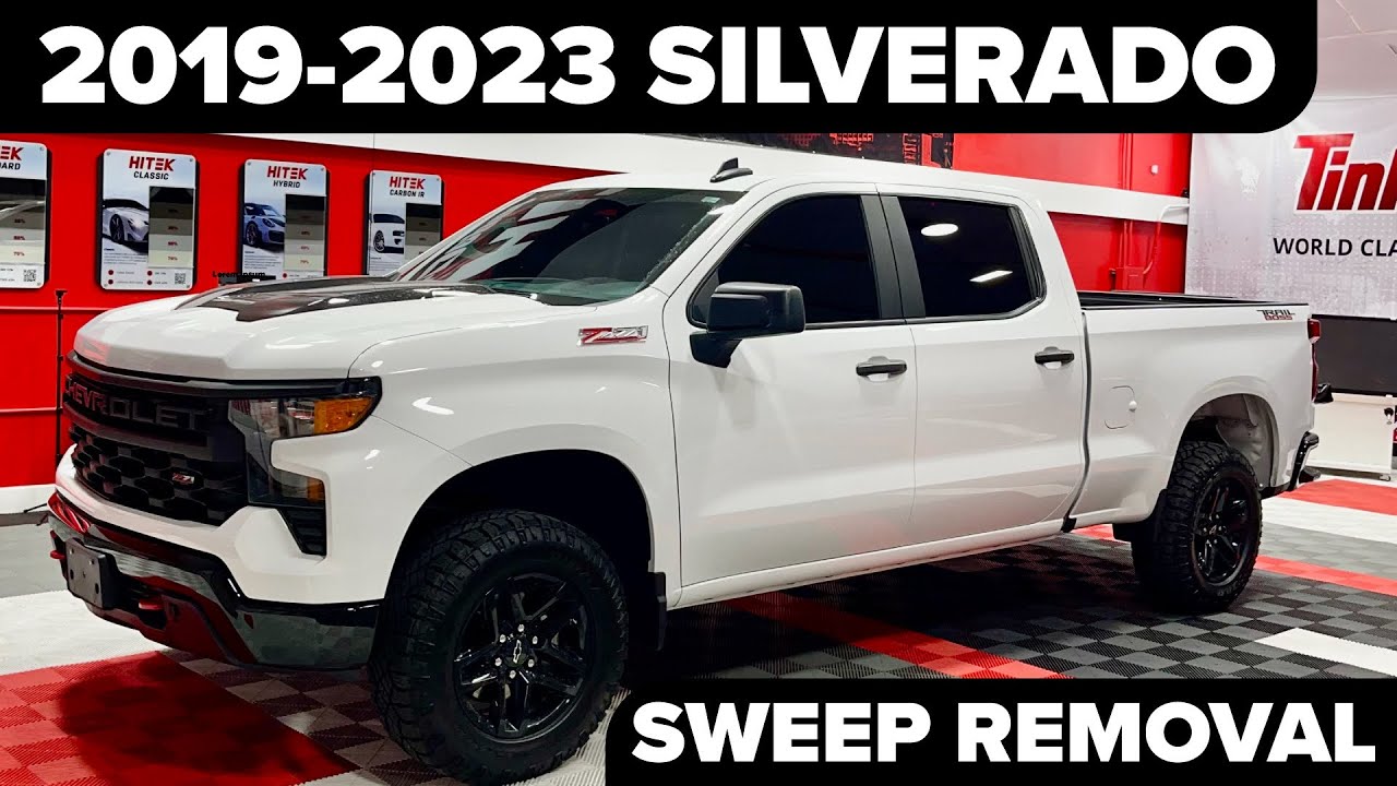 2019-2023 Chevrolet Silverado Sweep Removal for Bottom Loading Window ...