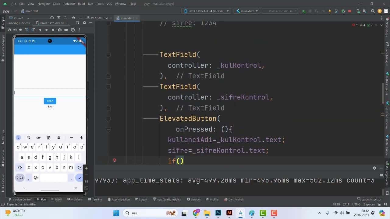 Antalya Flutter Dersleri - TextField Temel Kullanımı - YouTube