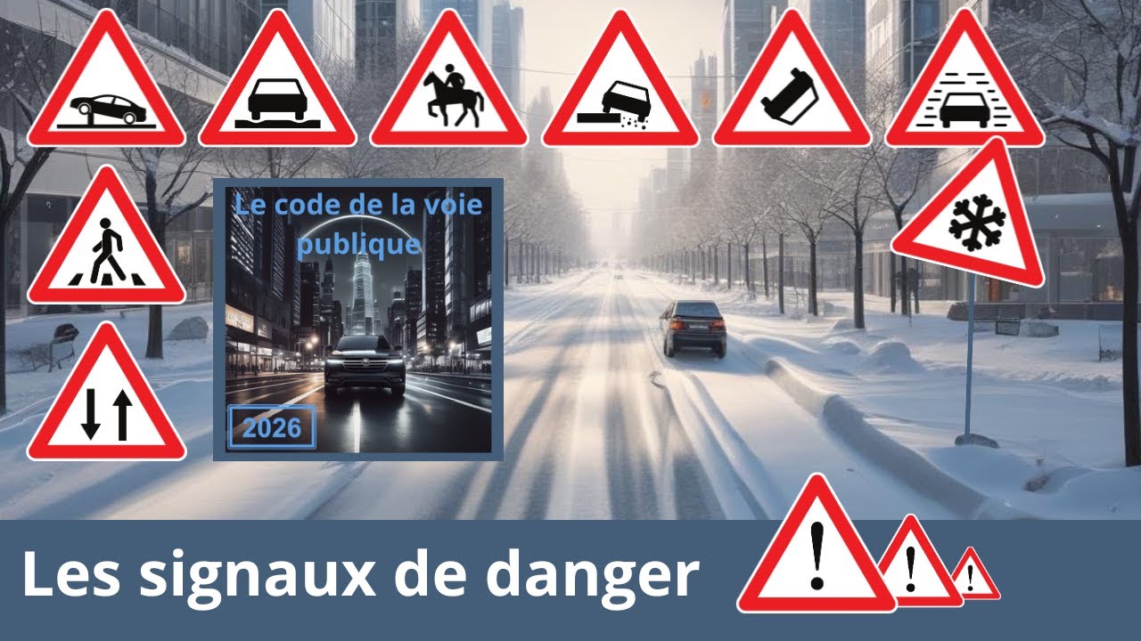 Code de la Voie Publique - Les signaux de danger - YouTube