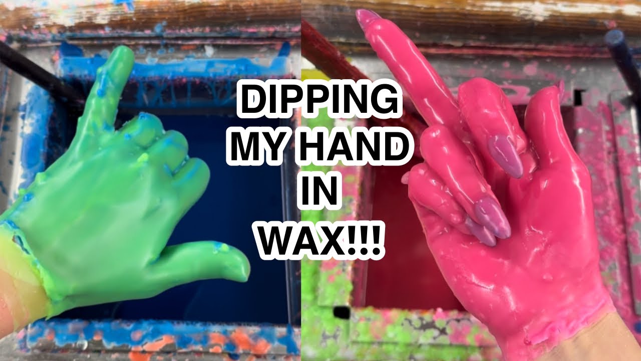 making a wax hand - YouTube