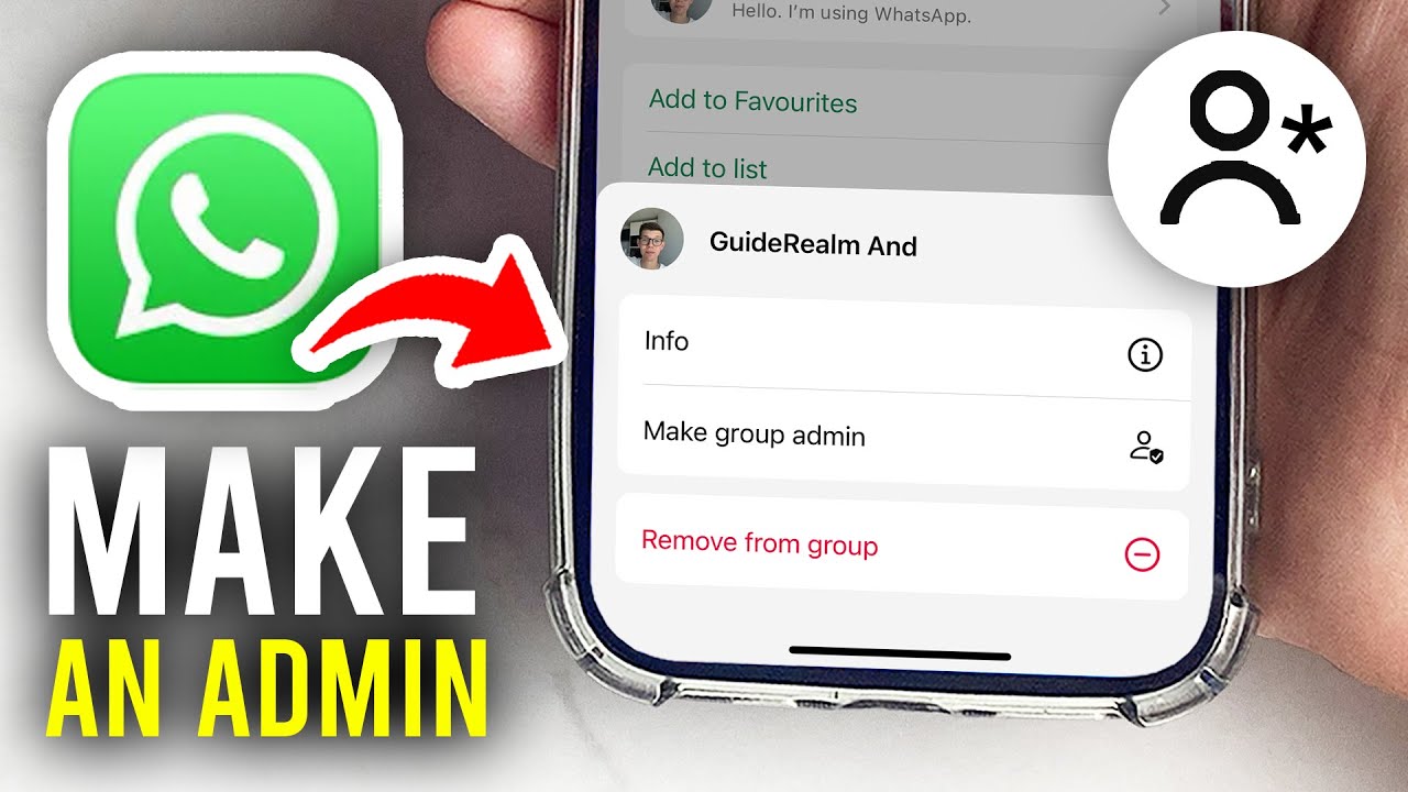 How To Make A Group Admin In WhatsApp - Full Guide - YouTube