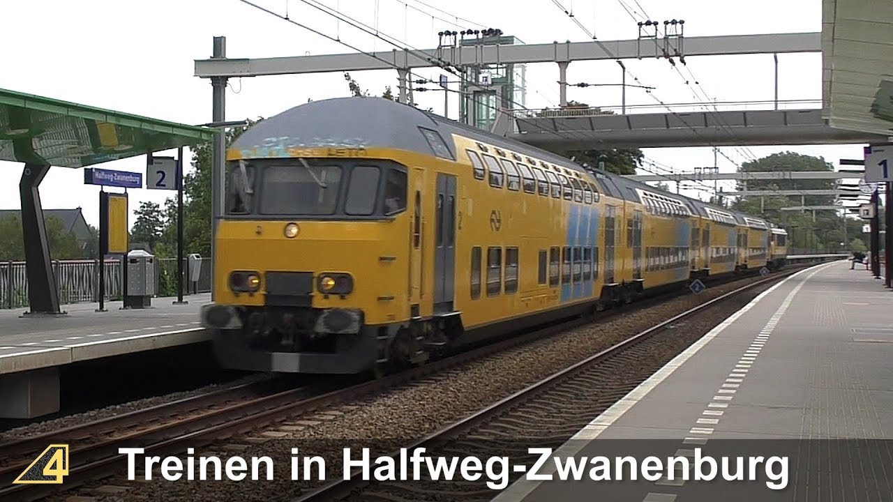 Treinen in Halfweg-Zwanenburg - 19 augustus 2018 - YouTube