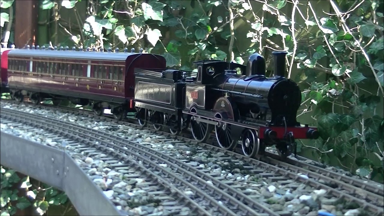 LNWR Precedent class Hardwicke with LMS train gauge 1 live steam - YouTube