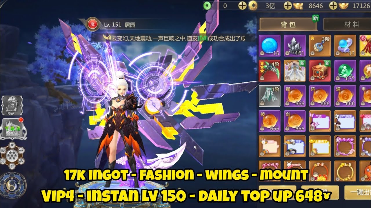 NEW Game MMORPG Private Server - Daily top up 648¥ - instan lv 150 ...