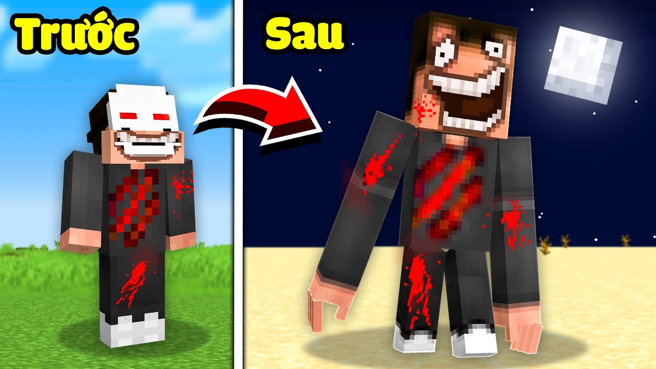 Minecraft nhưng tôi là Quái Vật Kinh Dị - YouTube
