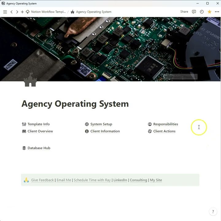 Agency Operating System Notiontemplate Notionsetup Notiontour Youtube