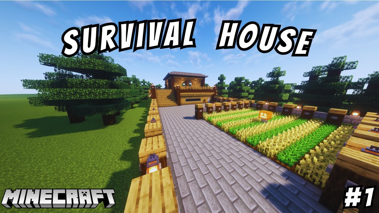Minecraft: How To Build A Survival House Tutorial (#1) - YouTube