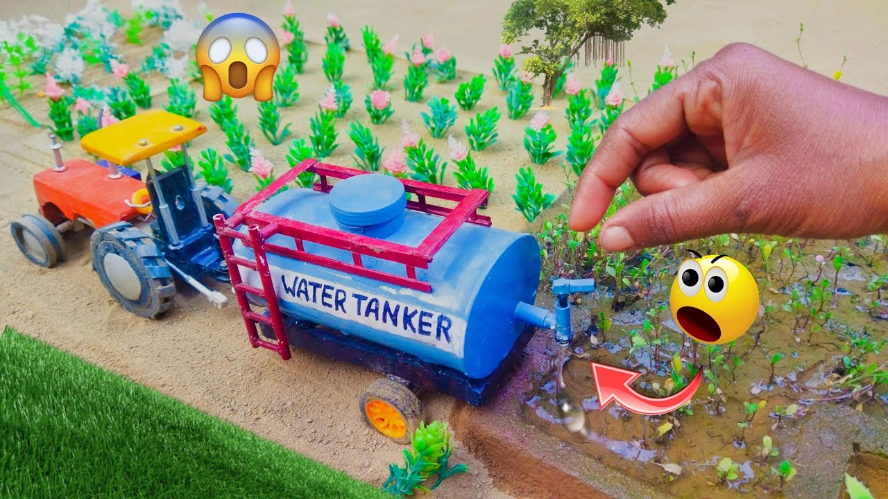 diy tractor water tanker machine science project | mini water tanker ...
