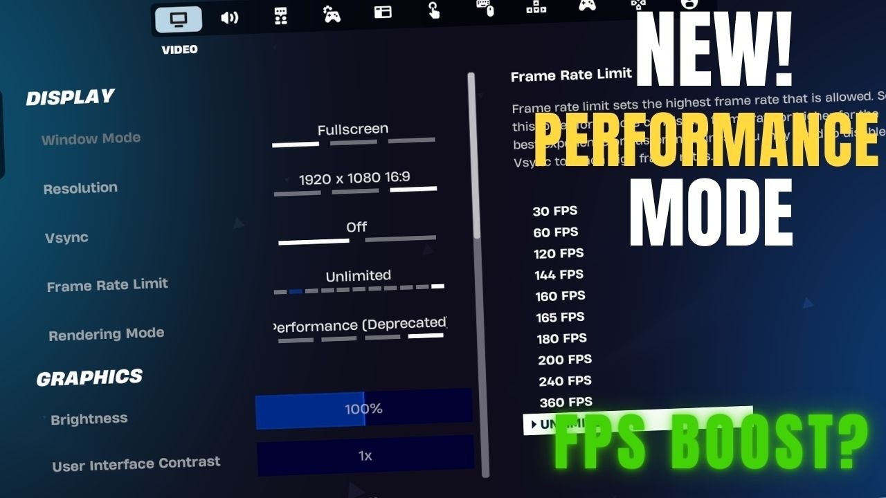Legacy vs NEW Performance Mode in Fortnite - Real FPS Difference? - YouTube