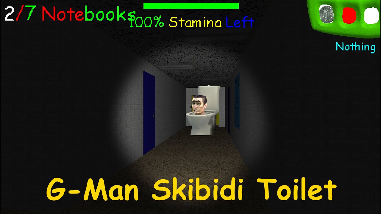 Baldi's Basics Modded - Skibidi Toilet But G-Man Toilet Was Alone ...