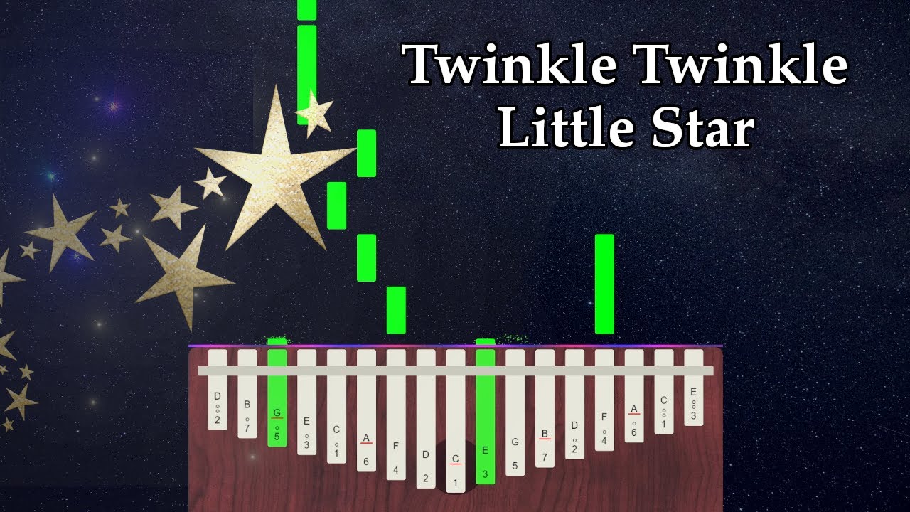 Twinkle Twinkle Little Star - Advanced - Kalimba tutorial - YouTube