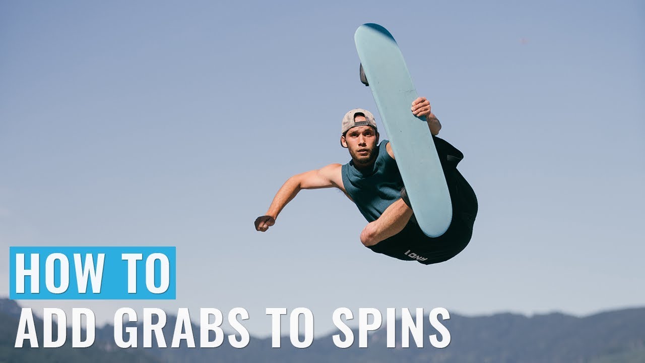 How To Add Grabs To Spins On A Tramp Board - YouTube