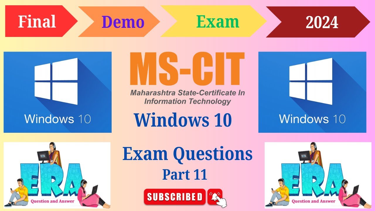 Windows 10 Questions and Answer | 50 Marks | Part 11 ...