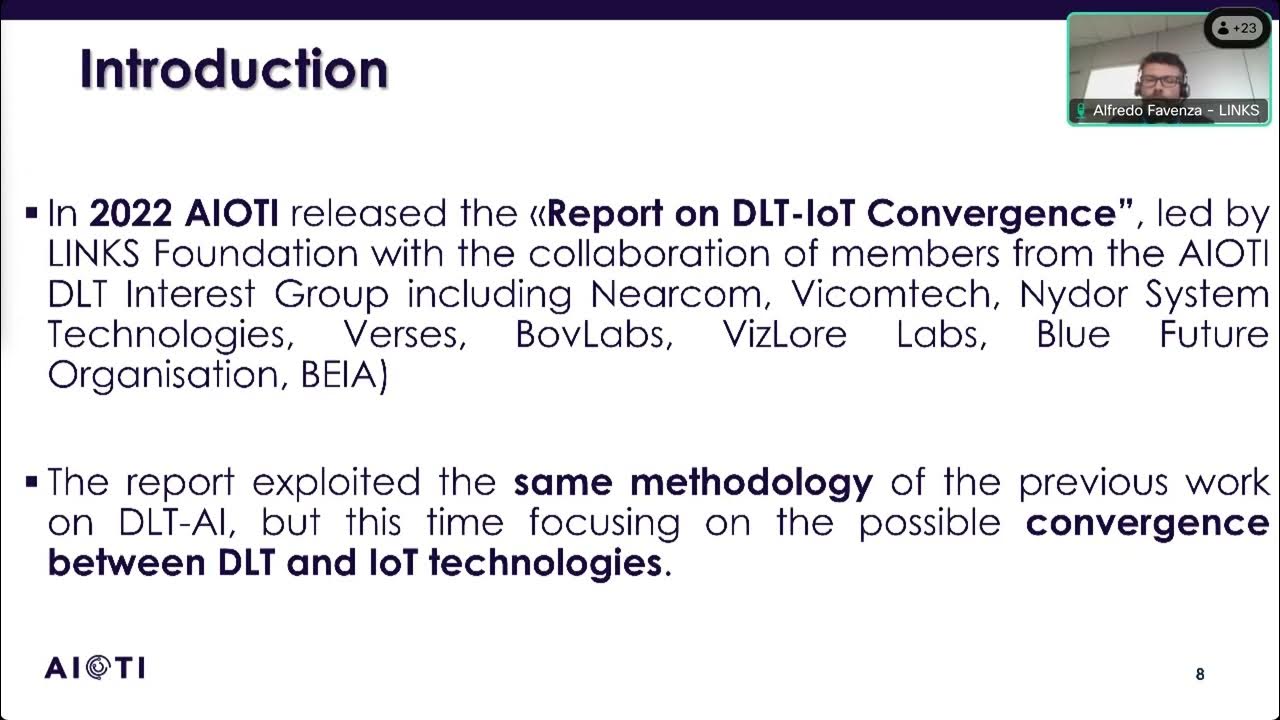 AIOTI Webinar on DLT IoT AI Convergence Webinar Recording - YouTube