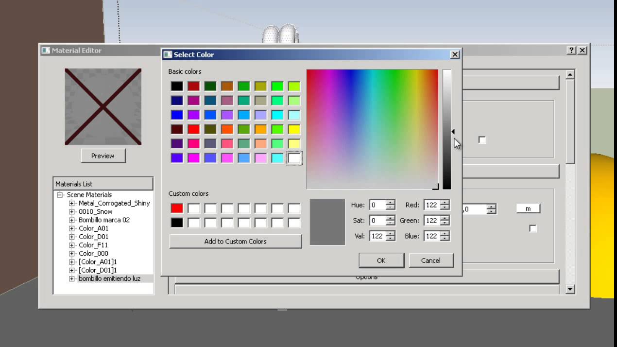 bombillo emitiendo luz blanca v ray para sketchup - bulb emisive light ...