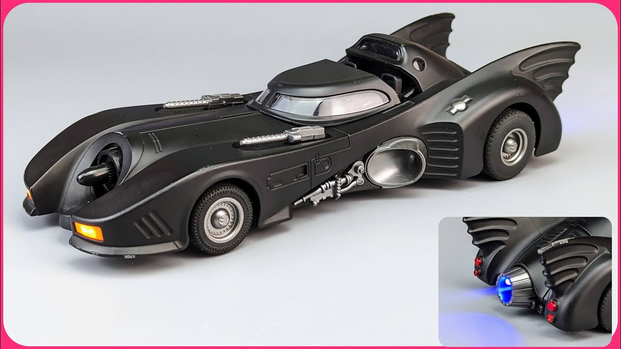 Satisfying with unboxing miniature Batmobile 1:24 scale diecast model ...