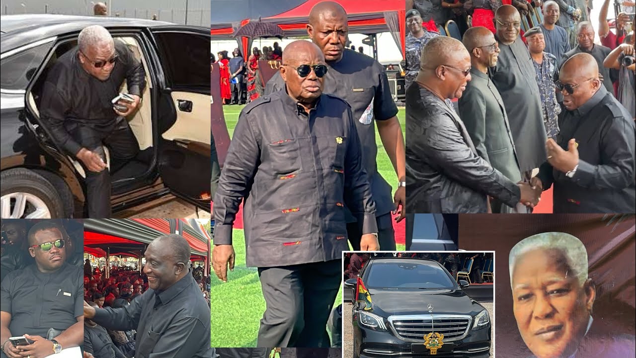 Watch hw HE. AkuffoAddo, Mahama, Alancash arrived @ NDC’s ET Mensah ...