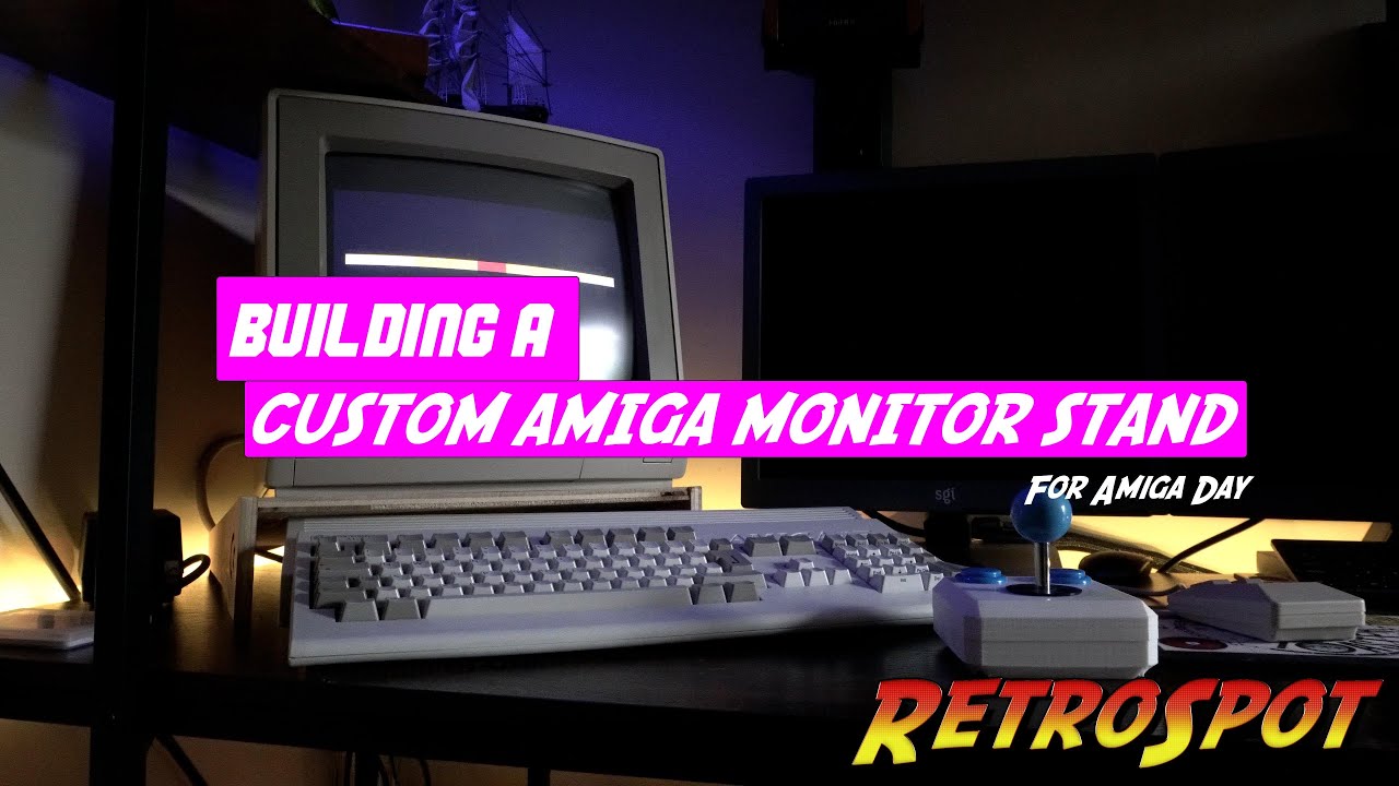 Showing the Amiga some love with a custom monitor stand - YouTube