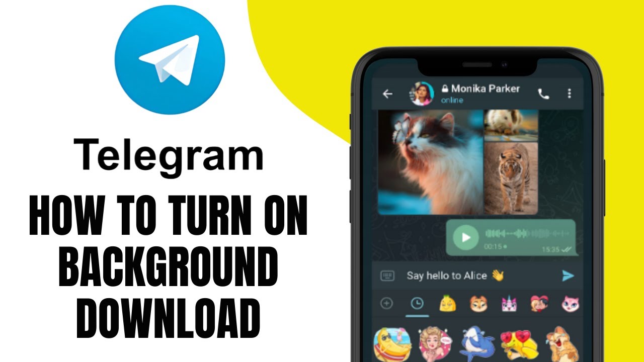How to Turn On Background Download in Telegram - YouTube