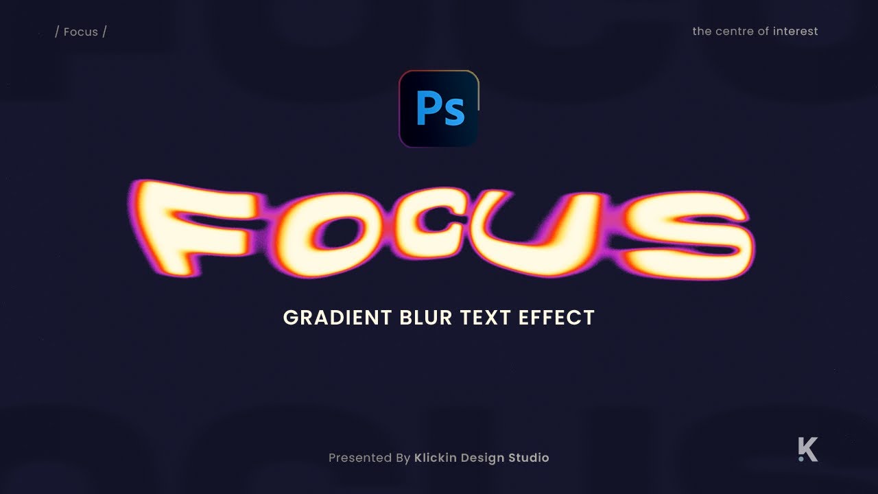 Transform Your Text with Gradient Blur: Adobe Photoshop Tutorial - YouTube
