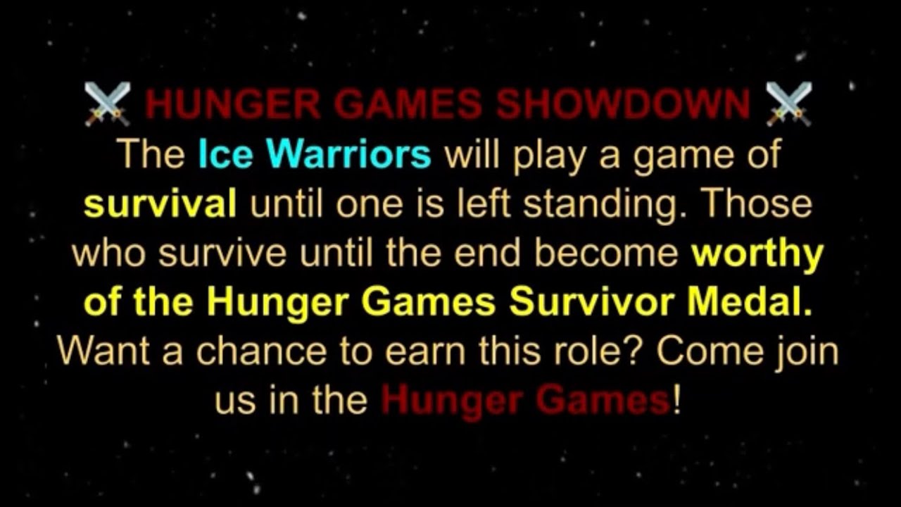 Ice Warriors - Hunger Games Showdown - YouTube
