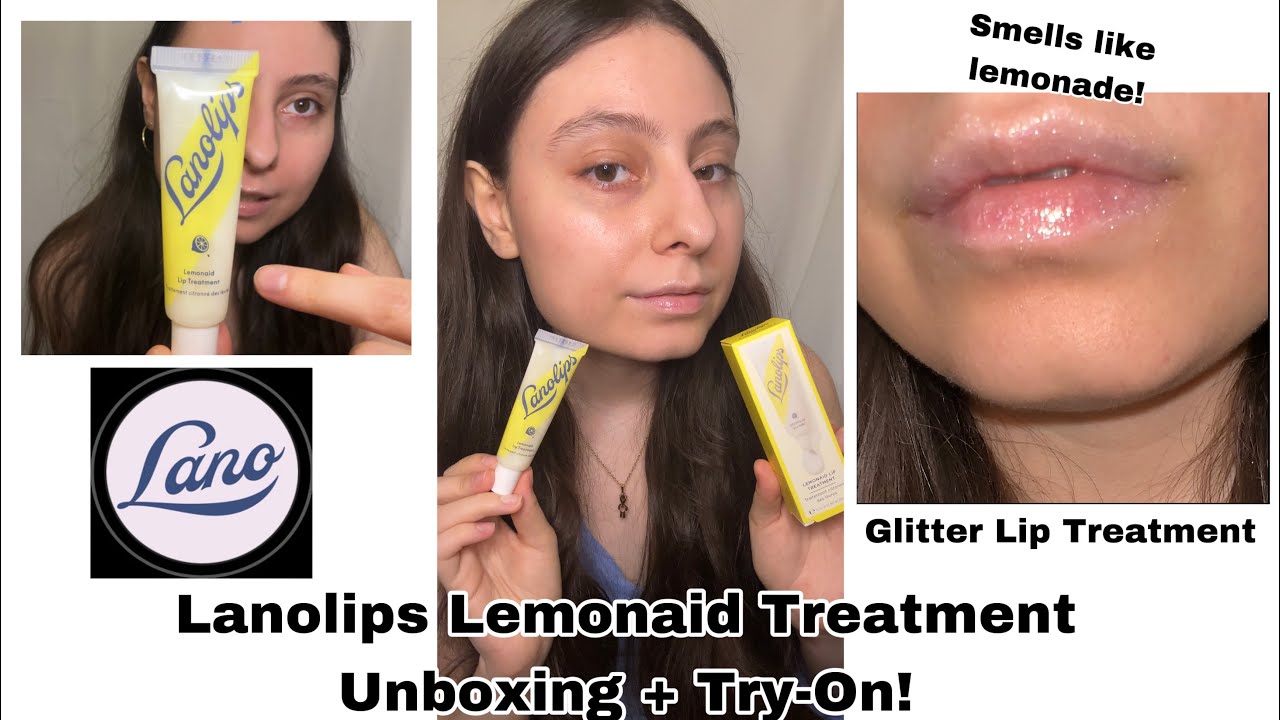 Lanolips Lemonaide Lip Treatment Unboxing + Try-On! - YouTube
