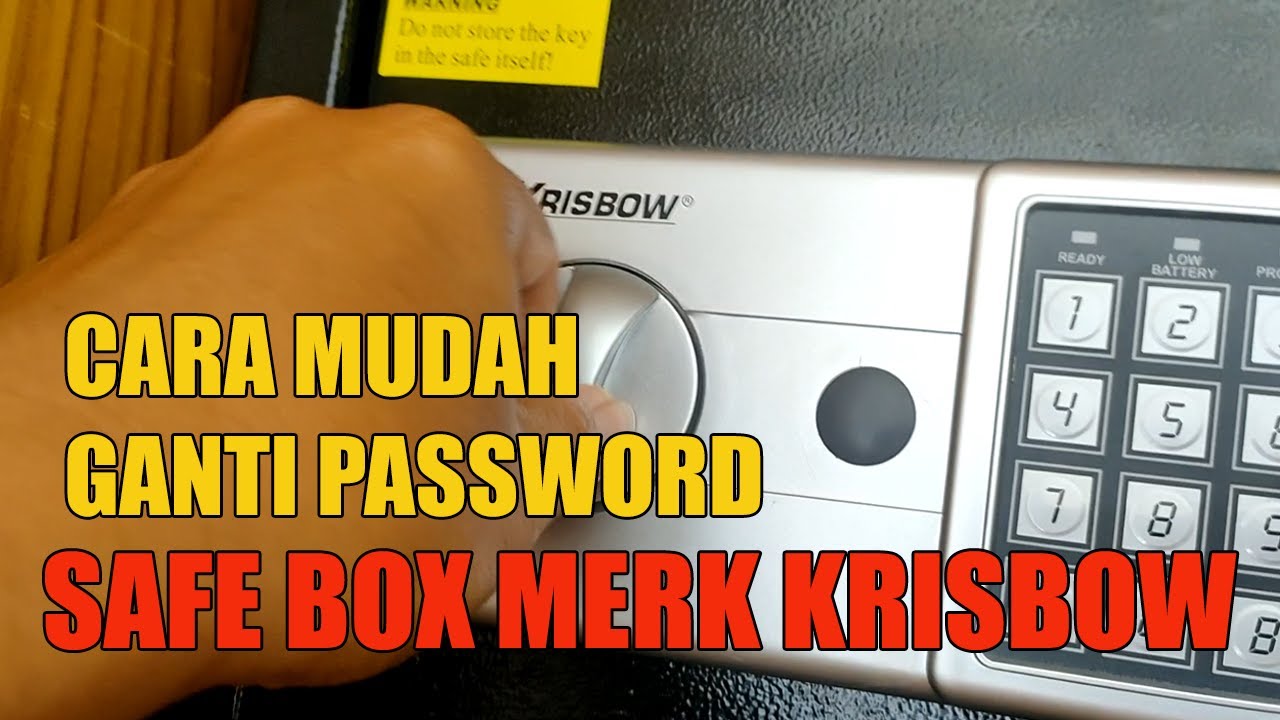 cara ganti password brangkas - riset password safe box merk krisbow ...