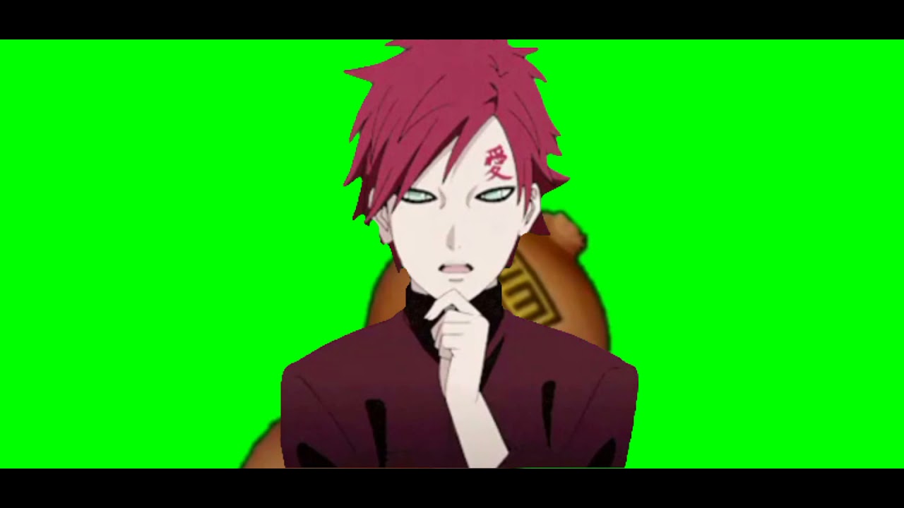 Gaara Naruto green screen 1/3 - YouTube